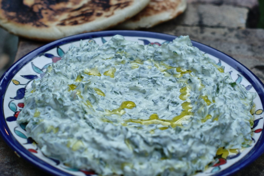 Labneh and watercress tzatziki - Vered's Israeli Cooking