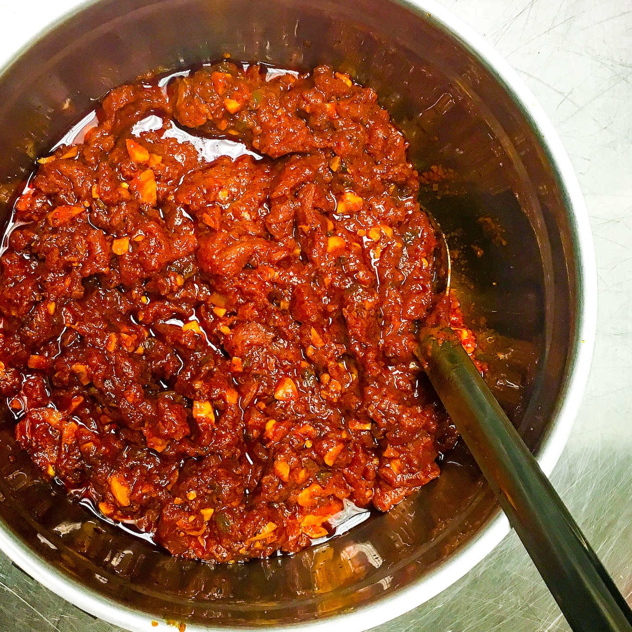 Moroccan tomato and pepper dip (matboucha) - Vered's Israeli Cooking